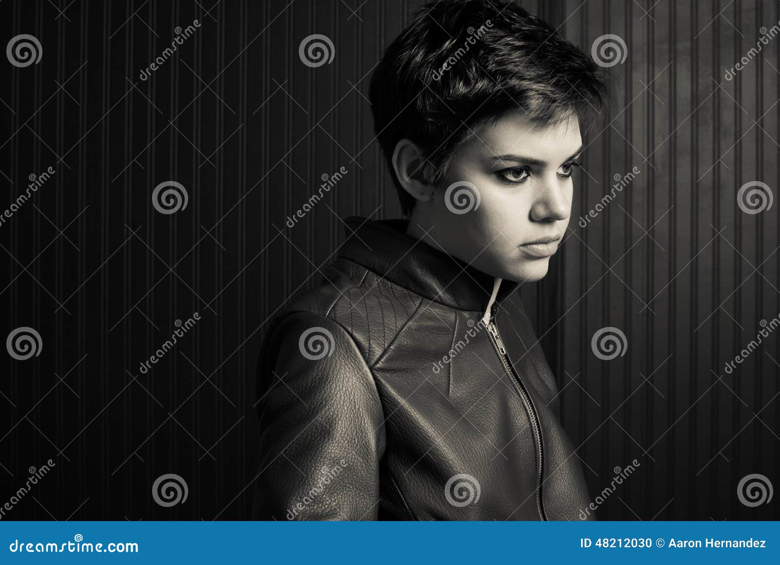 Young Female with Subdued Expression Stock Photo - Image of eyes ...