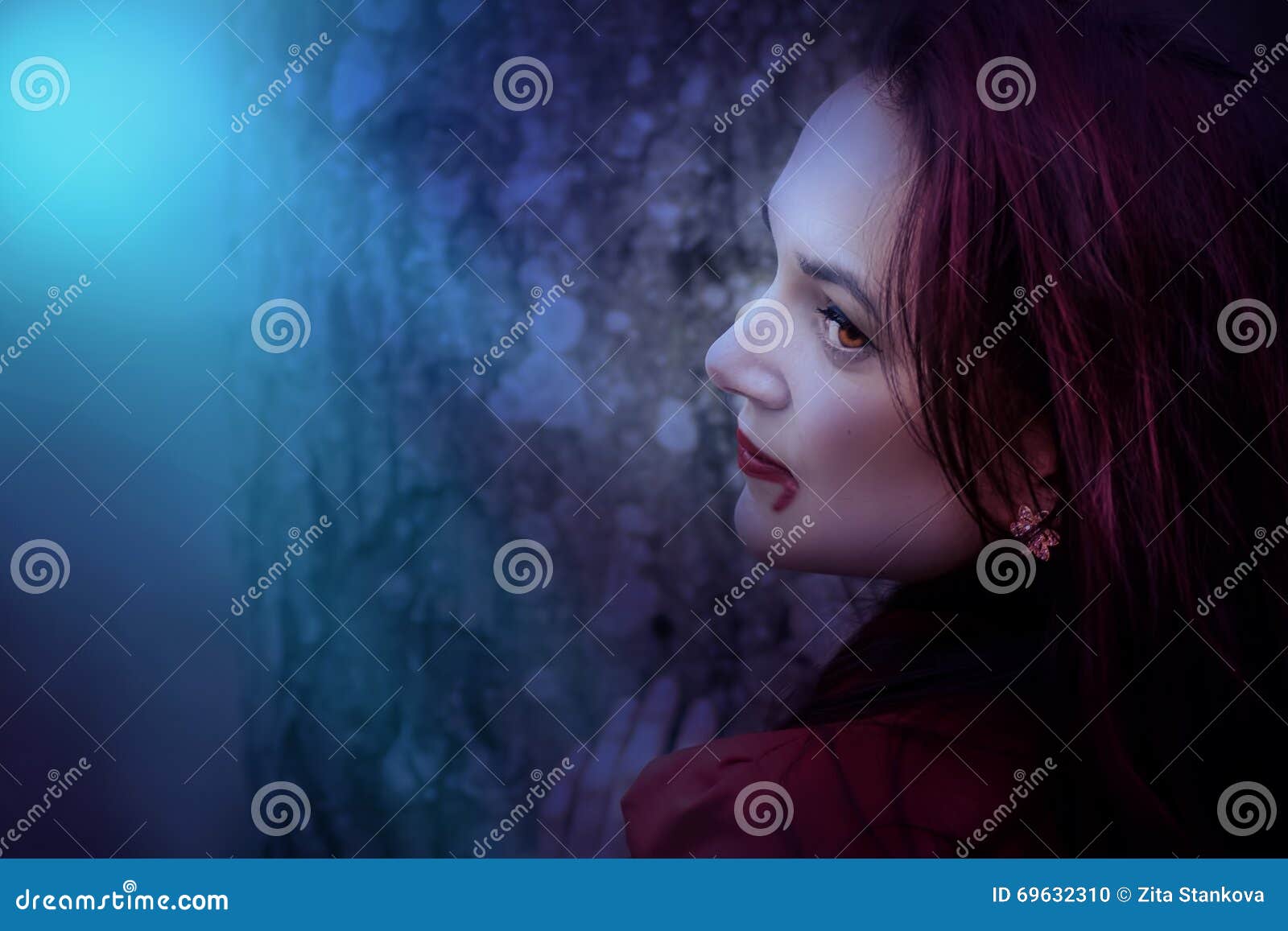 Young female vampire stock photo. Image of beautiful - 69632310