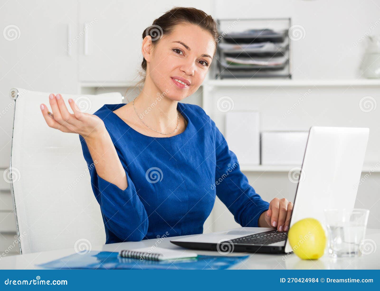 Woman working productively stock photo. Image of sitting - 270424984 Woman working productively stock photo. Image of sitting - 270424984