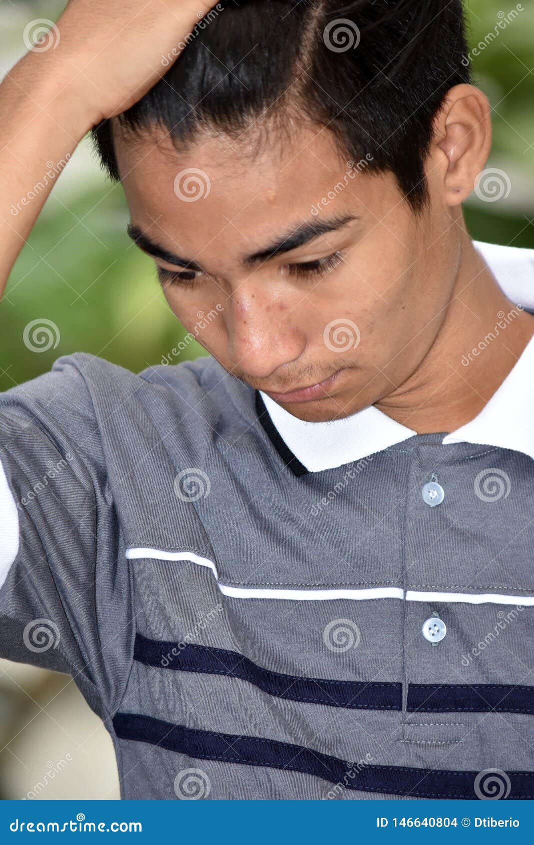 Young Filipino Male and Sadness Stock Photo - Image of masculine ...