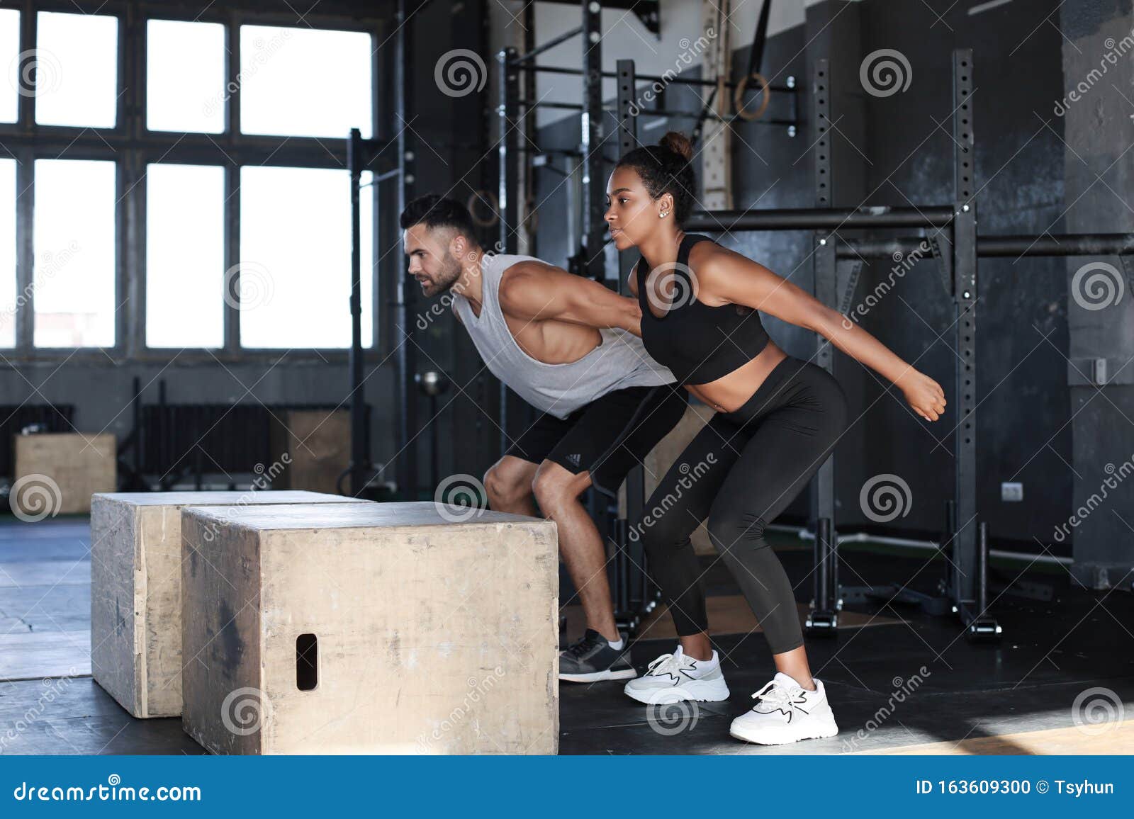 Young Fit Couple are in a Good Shape Stock Photo - Image of girl ...