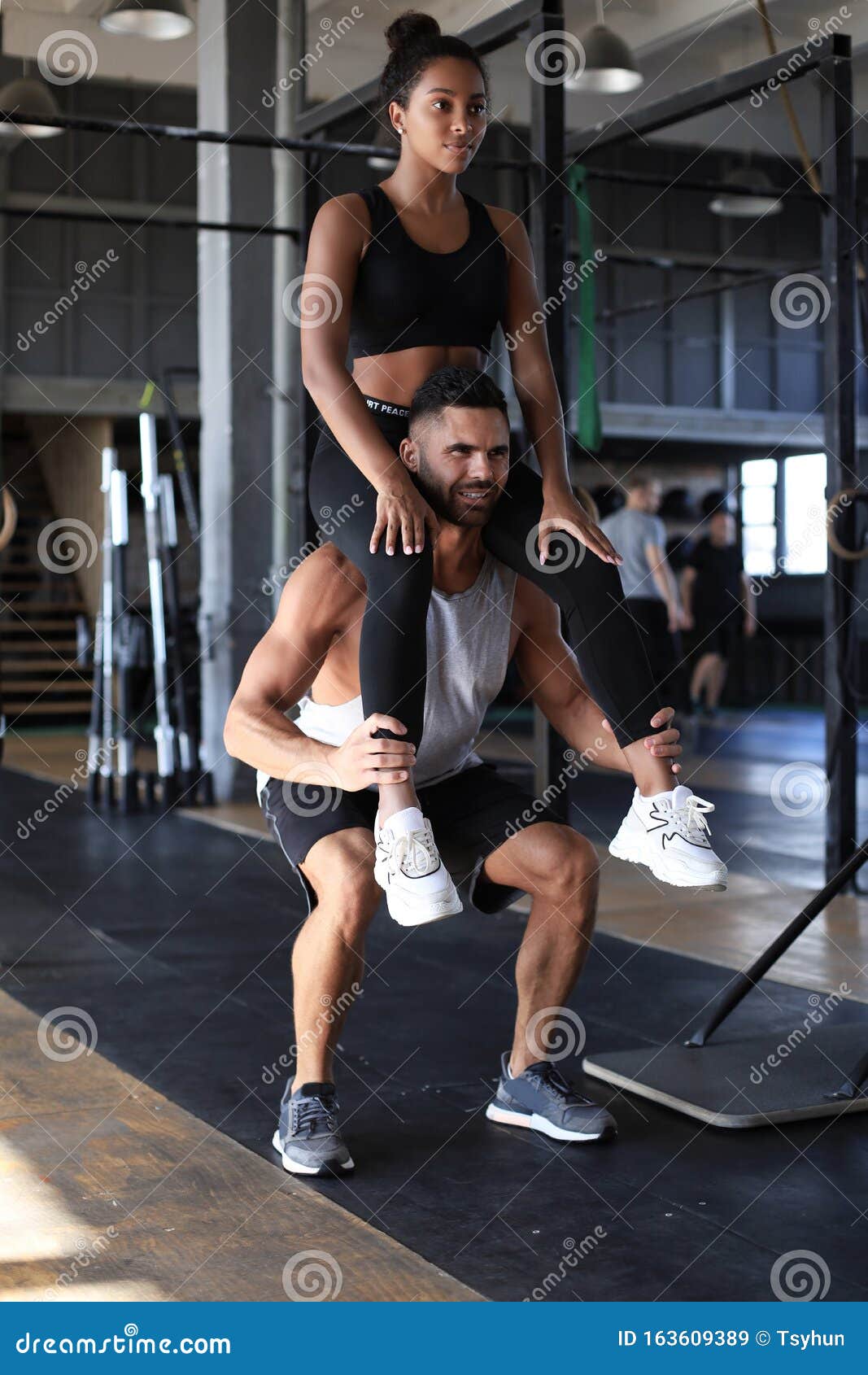 Young Fit Couple are in a Good Shape Stock Image - Image of ...