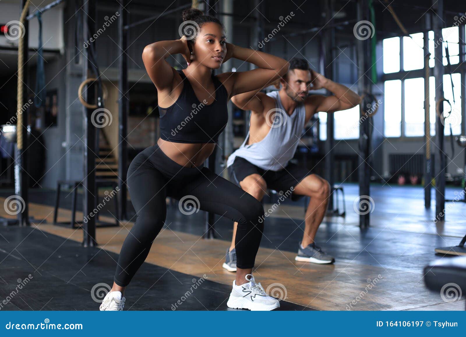 Young Fit Couple are in a Good Shape Stock Image - Image of female ...