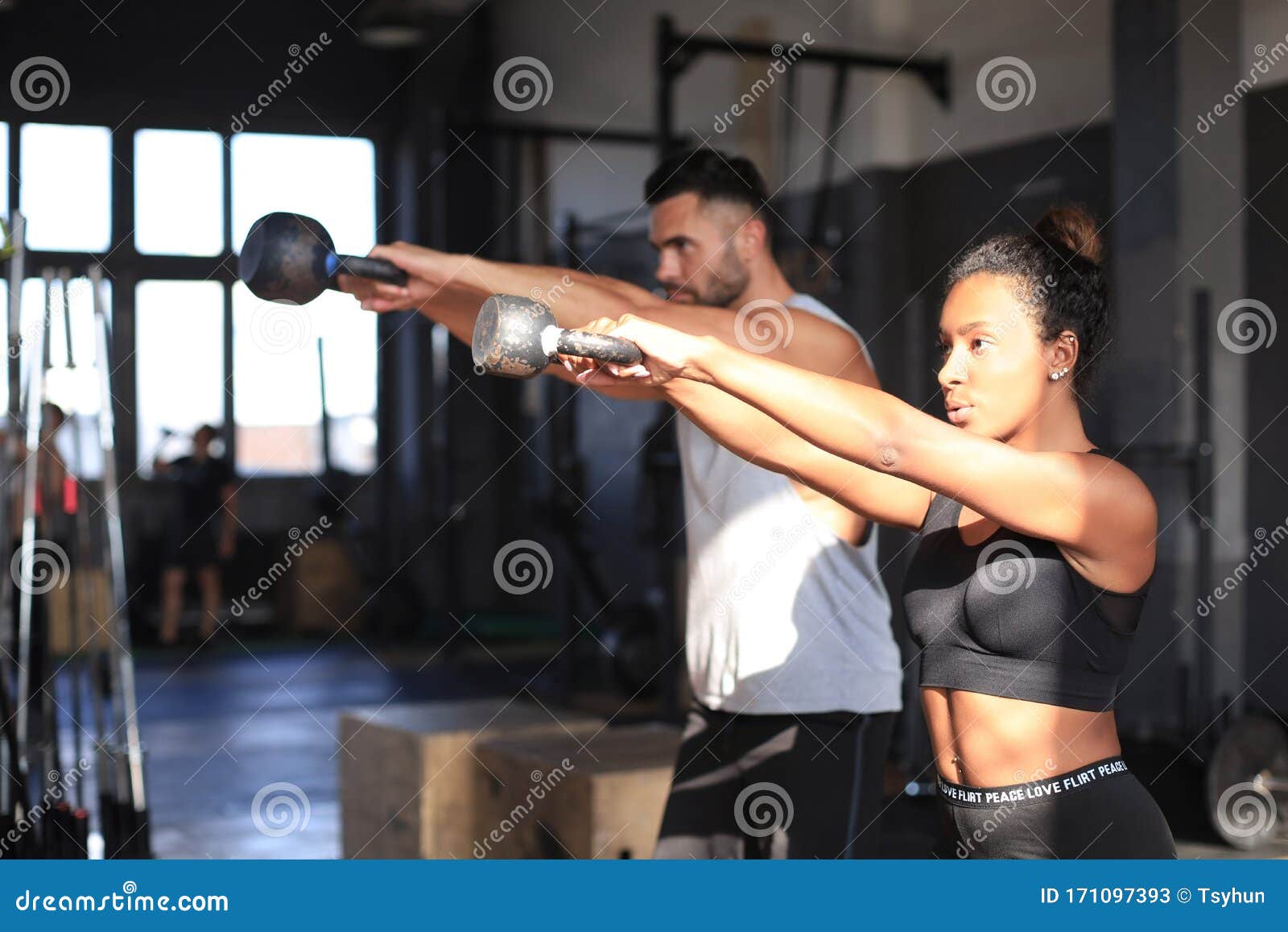 Young Fit Couple are in a Good Shape Stock Image - Image of body ...