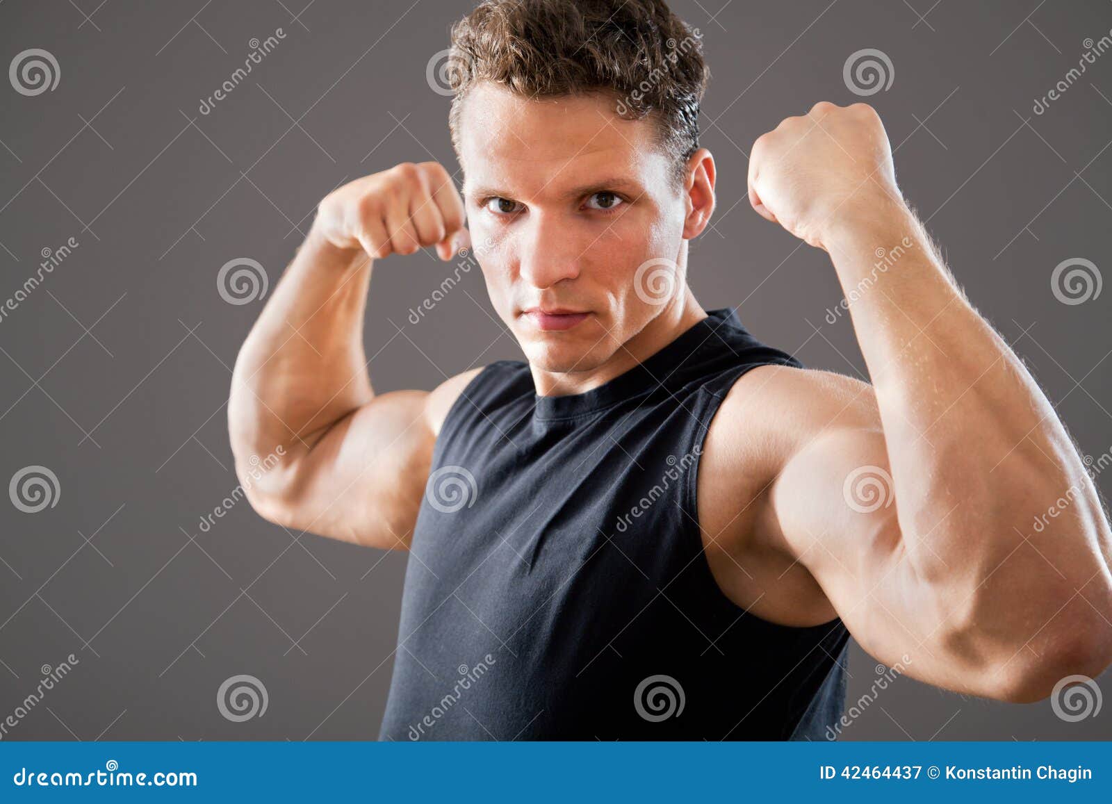 Young and fit male model stock image. Image of exercise - 42464437