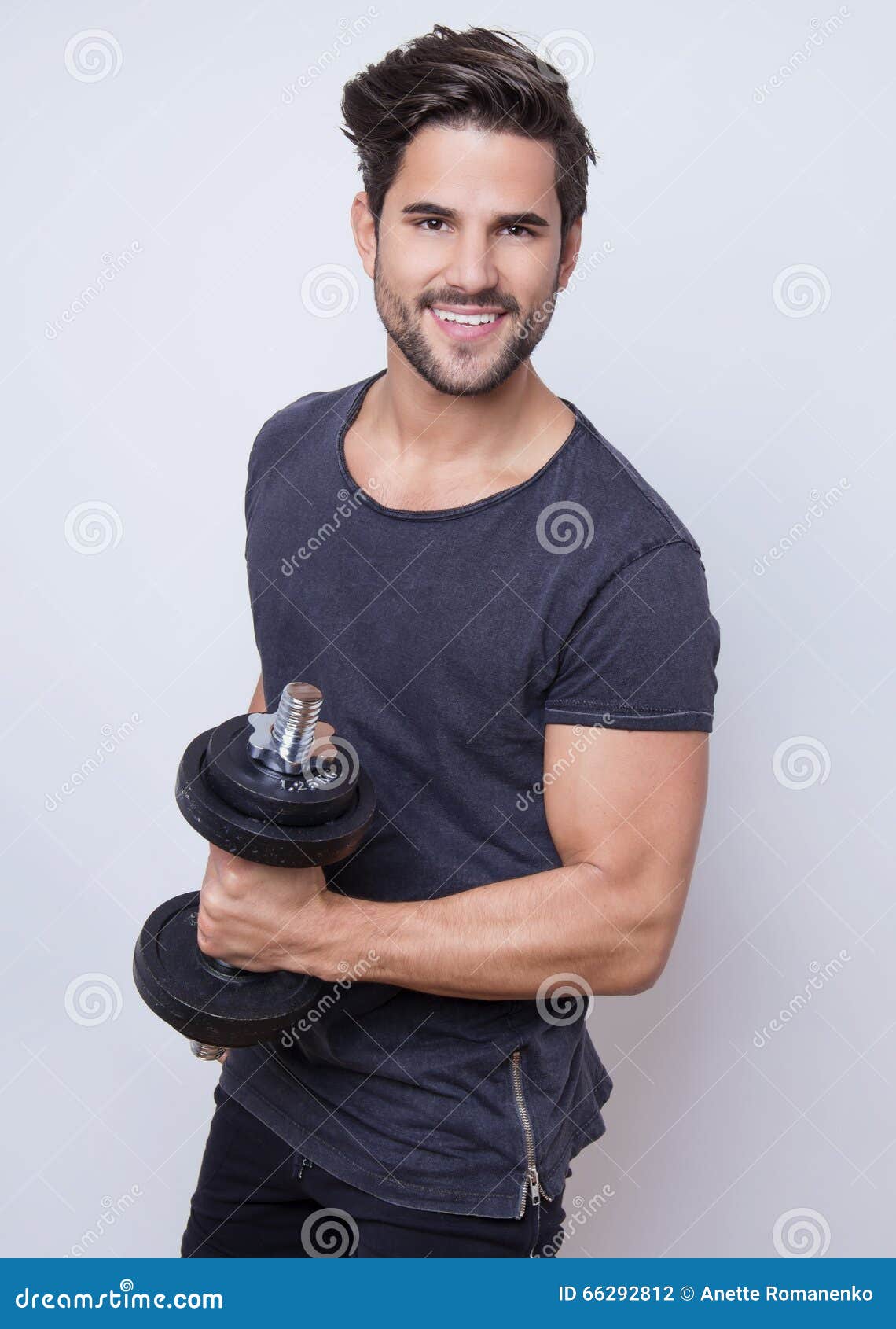 Young fit man stock photo. Image of handsome, energy - 66292812