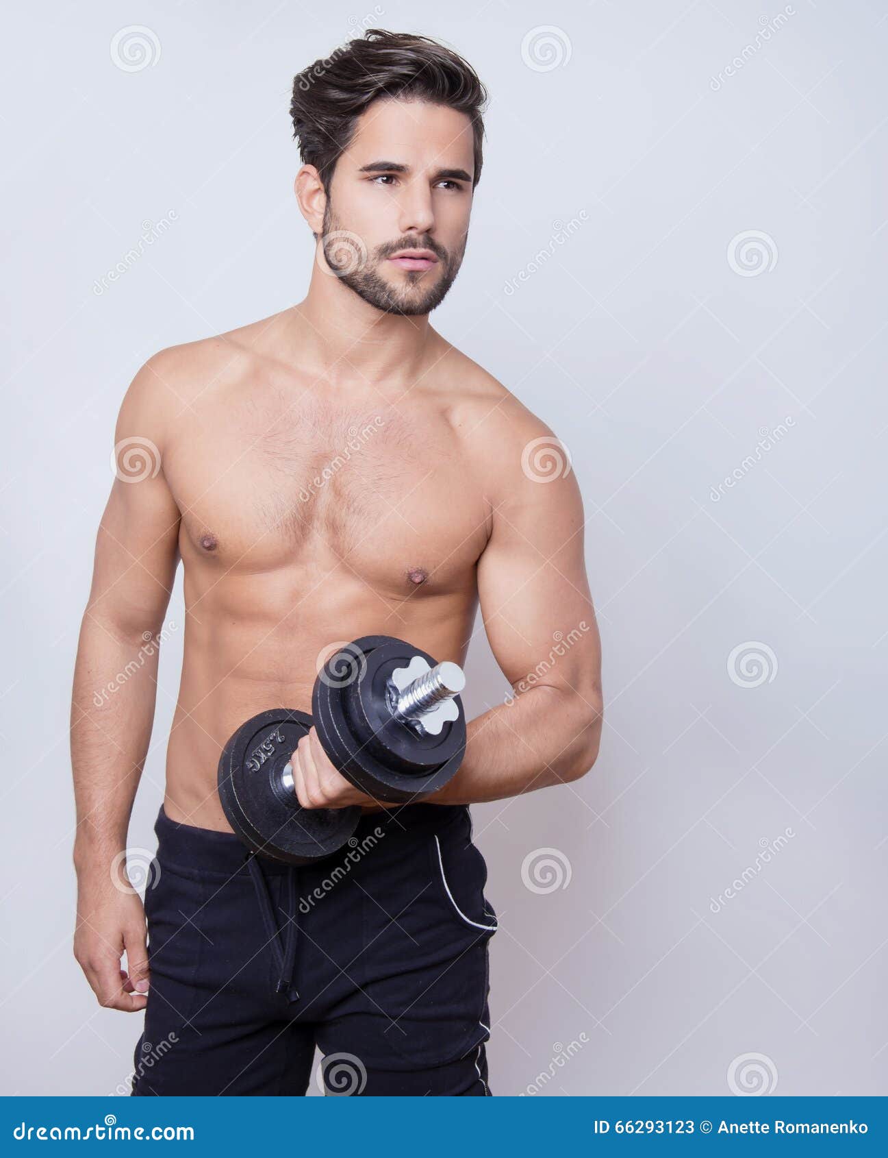 Young fit man stock image. Image of fitness, hair, good - 66293123