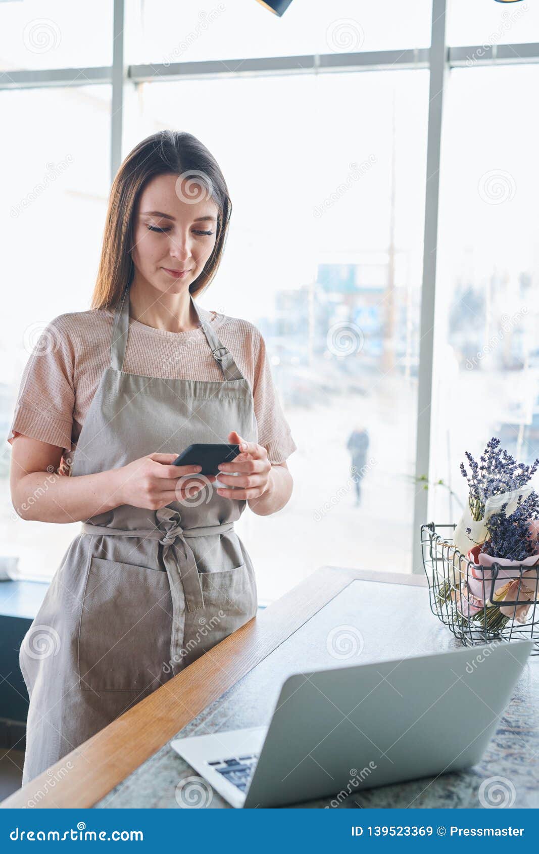 Using gadgets at work stock image. Image of bunch, occupation - 139523369