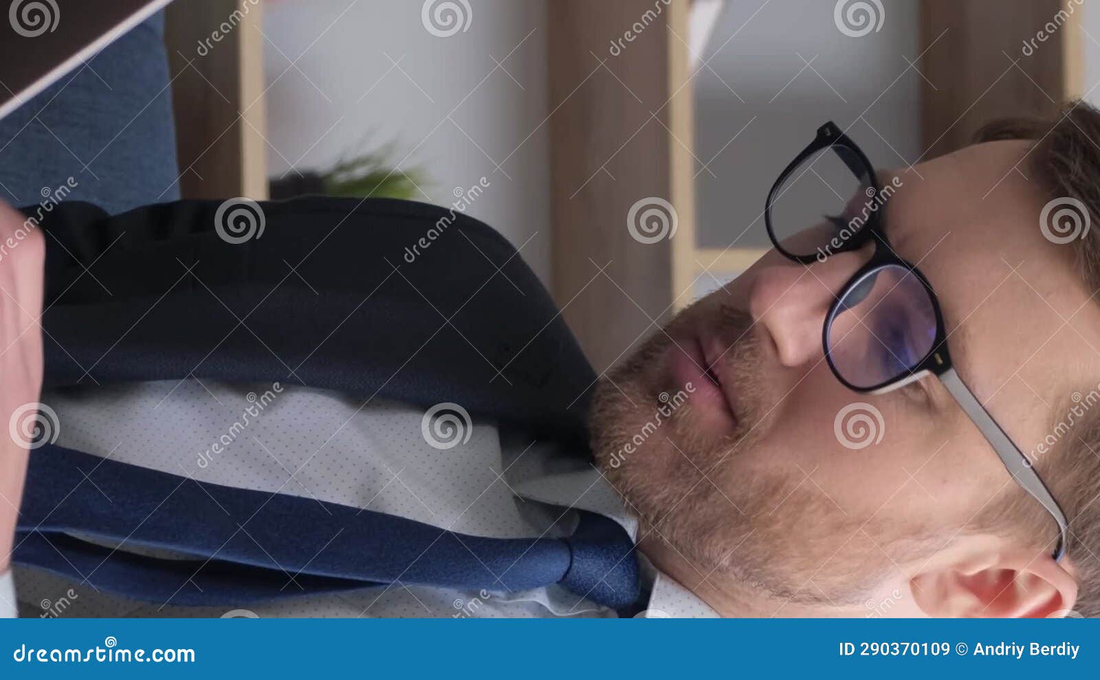 Young Focused Financial Worker Software Developer Working on Laptop ...