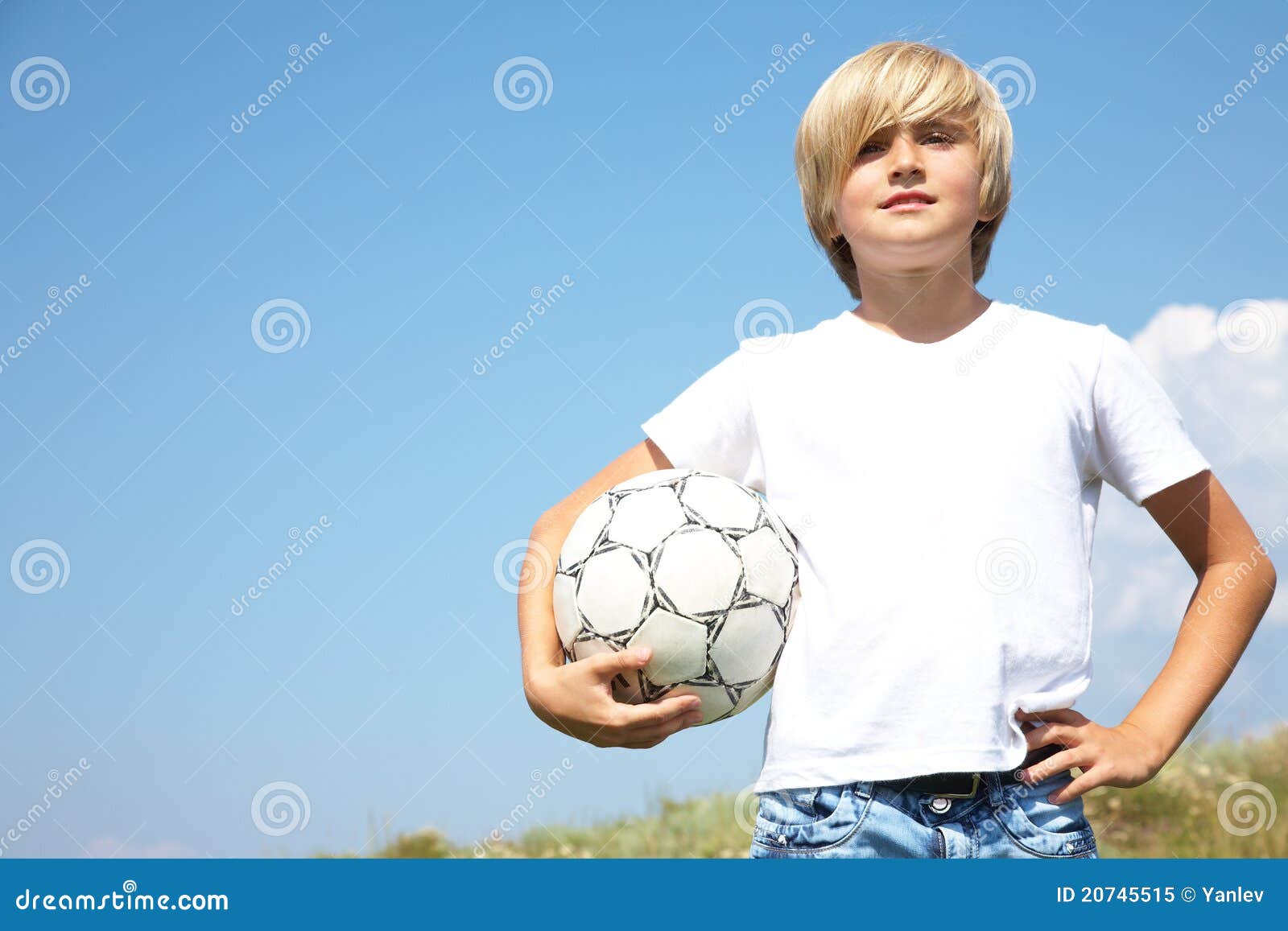 Young footballer stock image. Image of enjoying, outdoors - 20745515