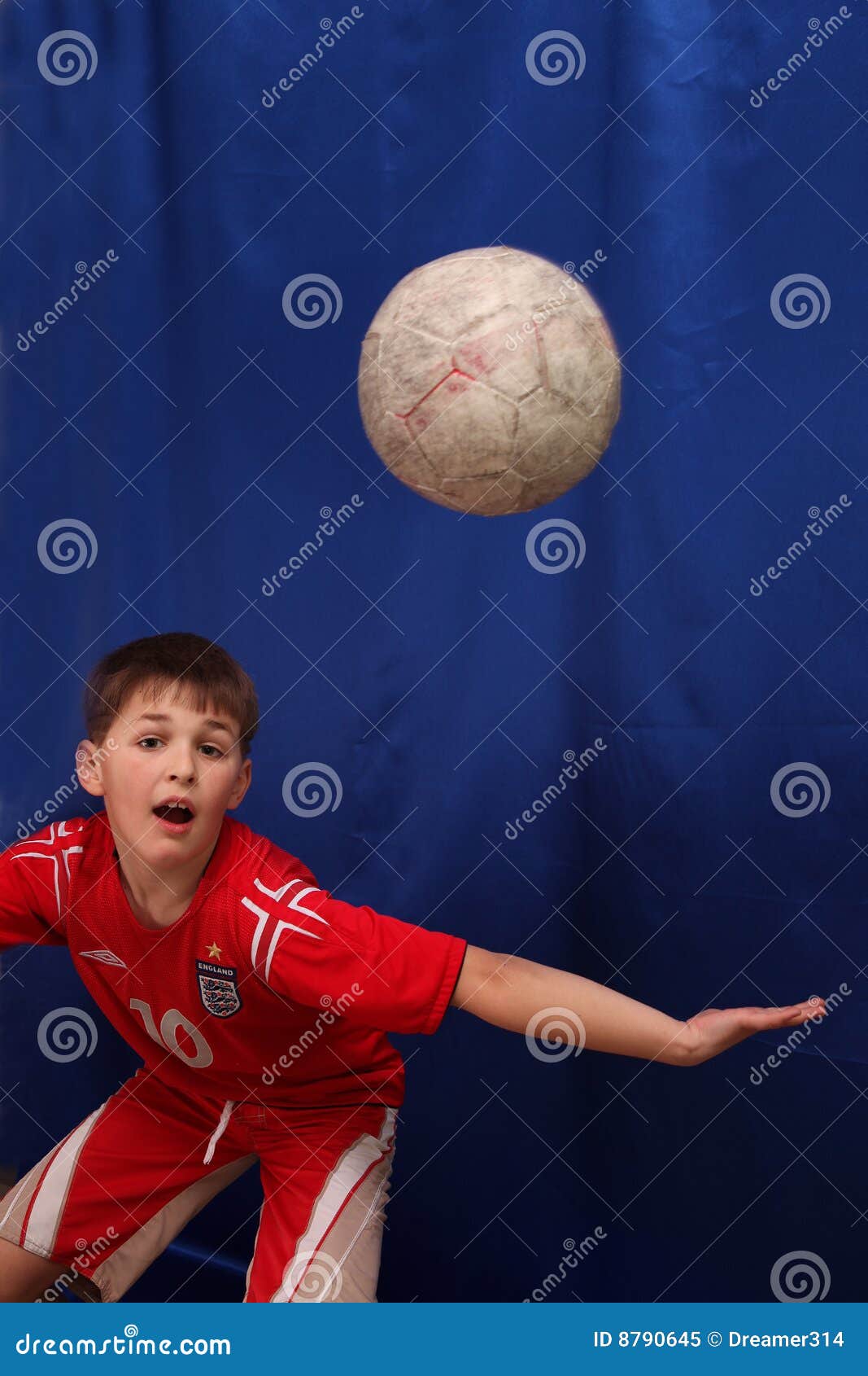 Young footballer stock image. Image of white, sports, young - 8790645