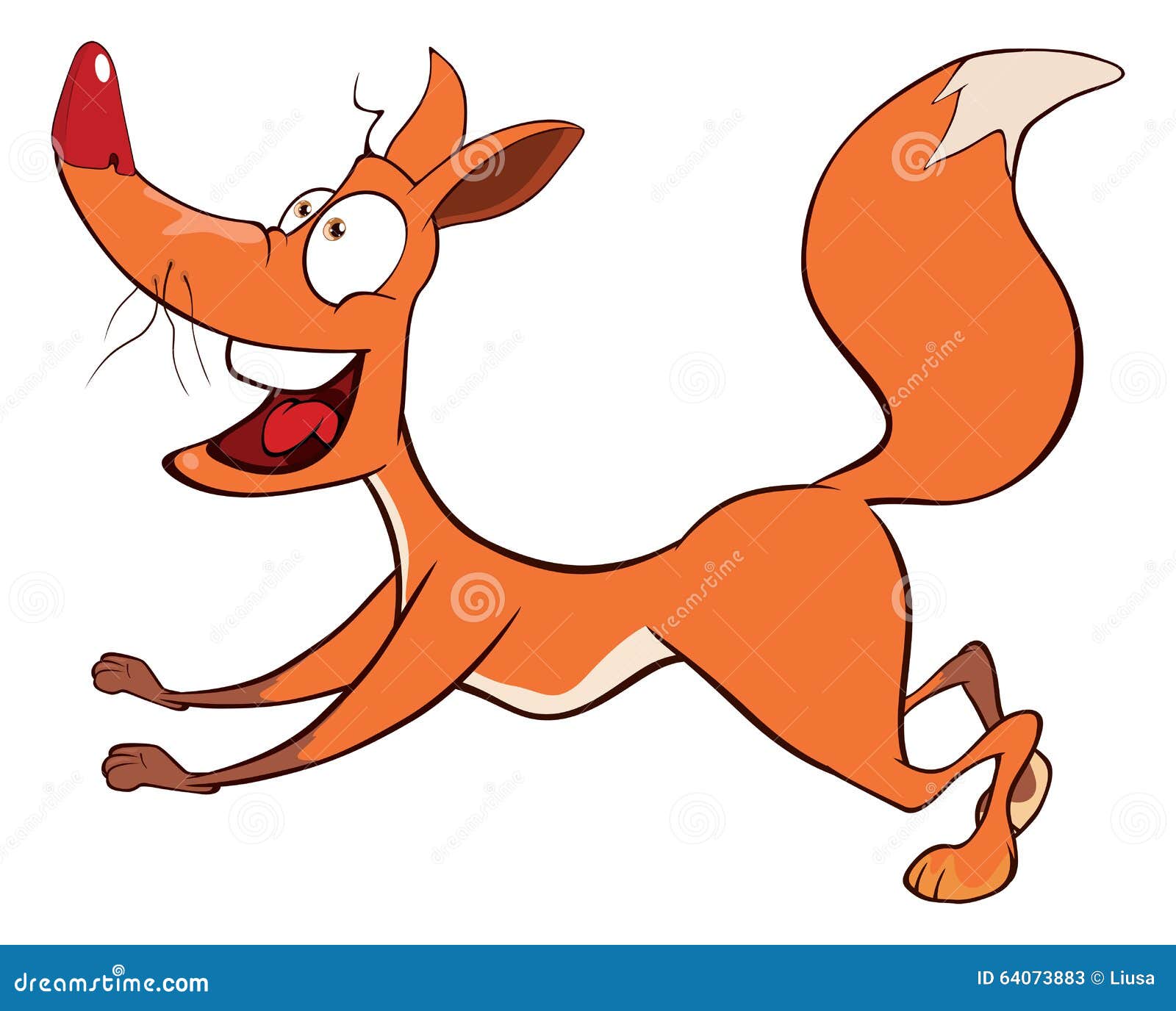 Young fox cartoon stock vector. Illustration of carnivore - 64073883