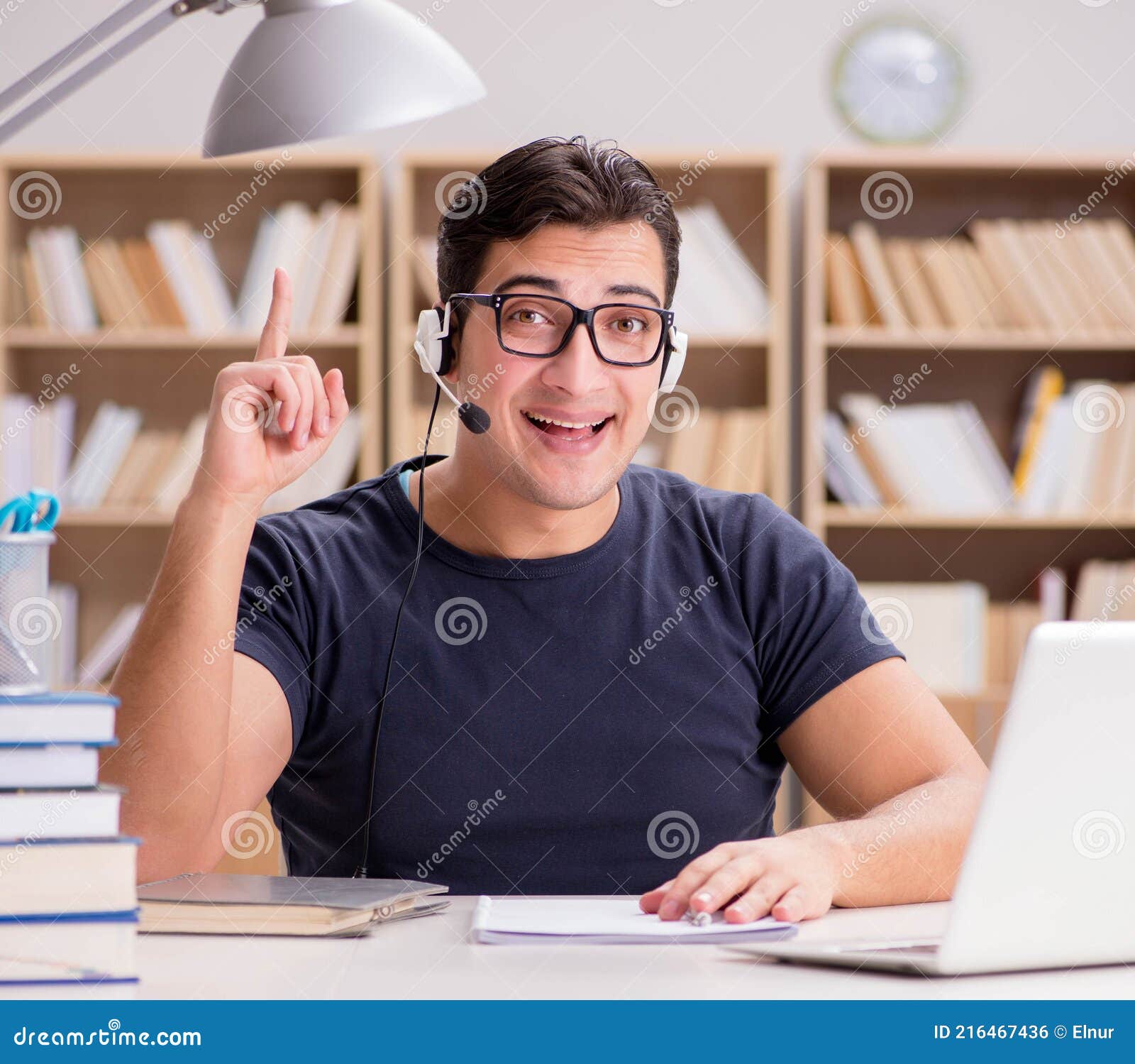 Young Freelance Worked Working on Computer Stock Photo - Image of ...