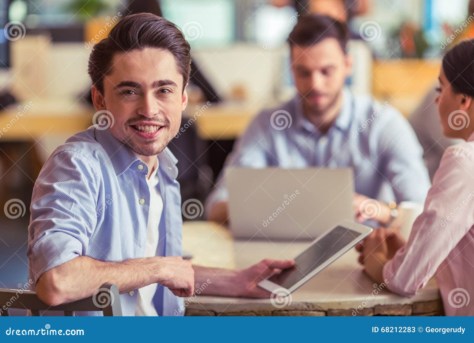 Young freelancers working stock image. Image of lifestyle - 68212283