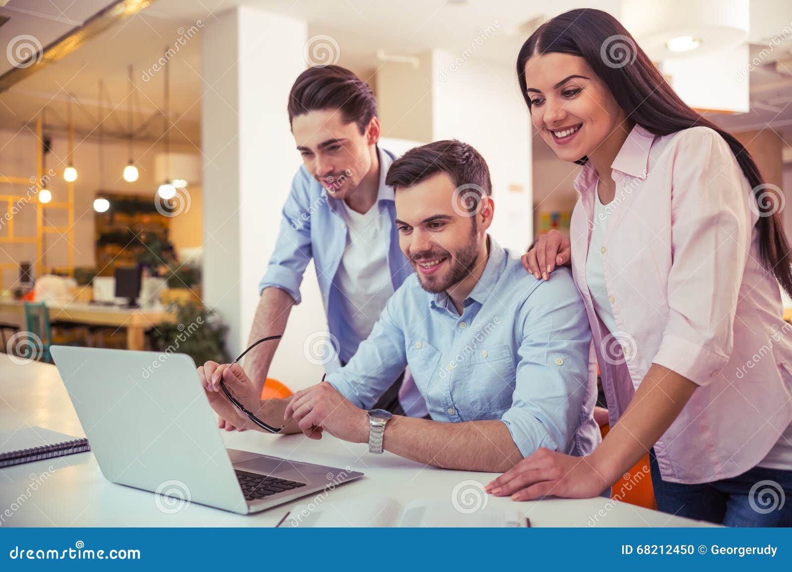 Young freelancers working stock photo. Image of cowork - 68212450