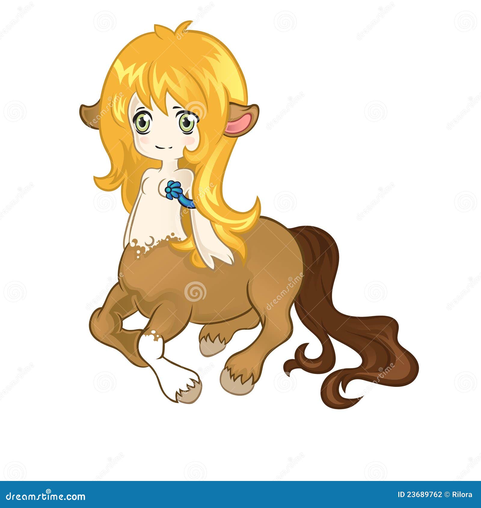 Young friendly centaur stock vector. Illustration of colored - 23689762