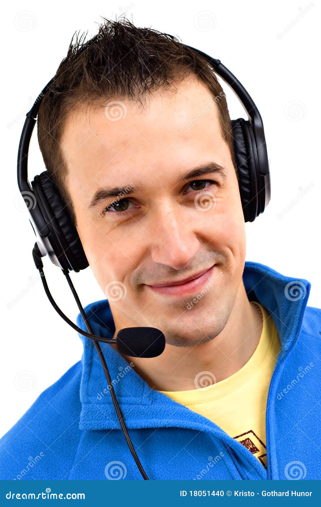 Young friendly man stock photo. Image of service, friendly - 18051440