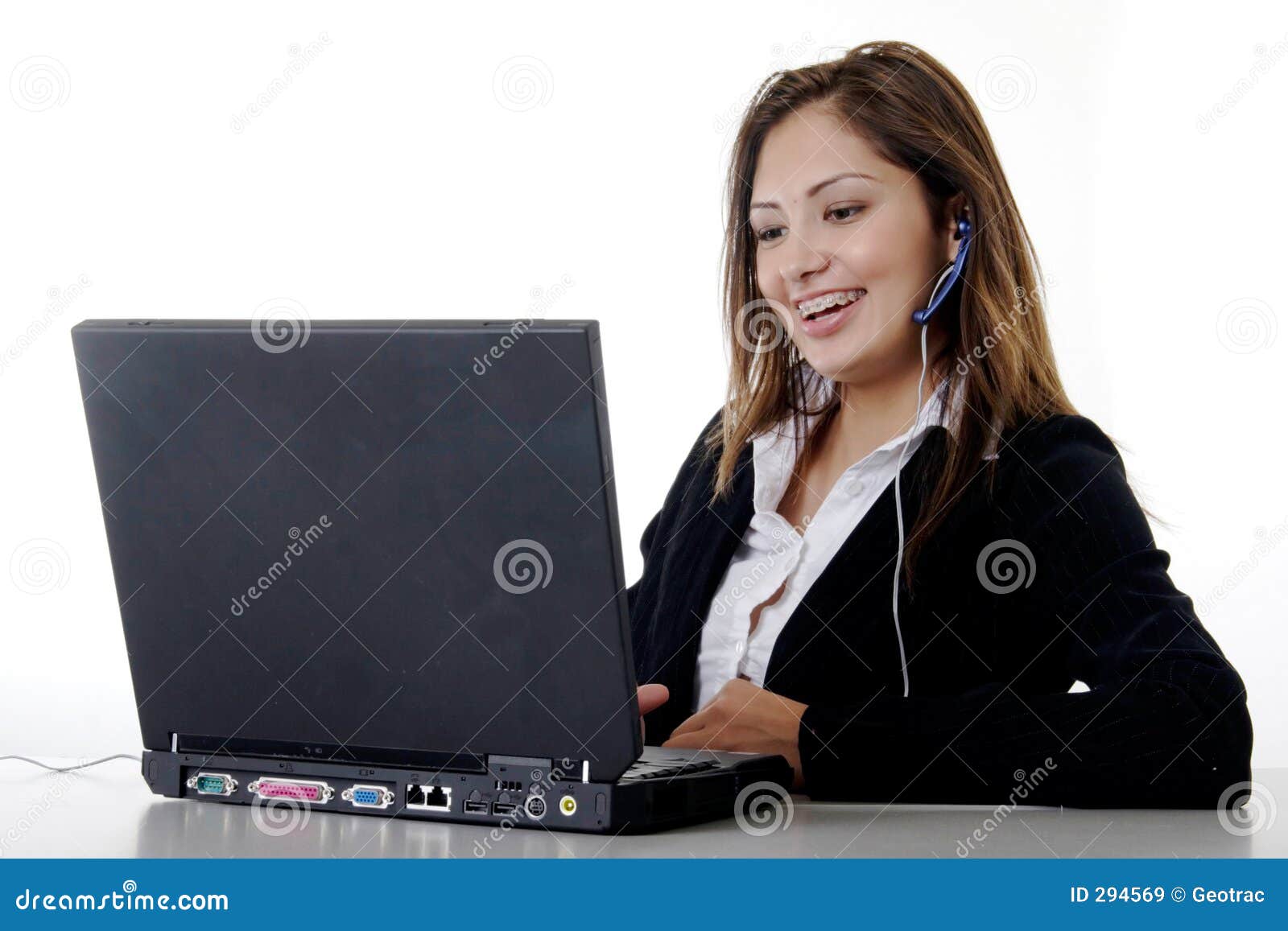 Young friendly secretary stock image. Image of assistant - 294569