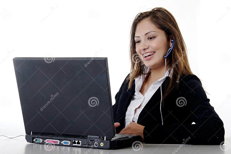 Young friendly secretary stock image. Image of assistant - 294569
