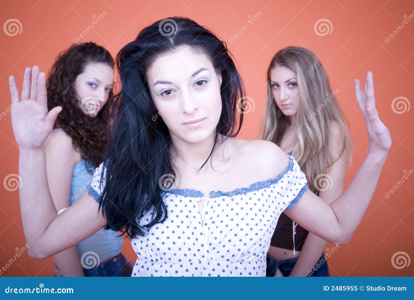 Young Friends with Attitude Stock Image - Image of group, youthful: 2485955