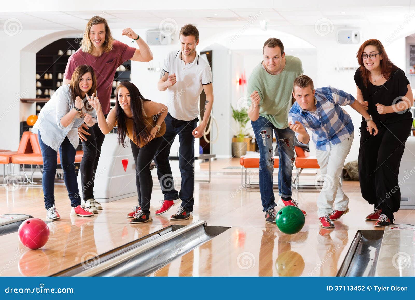 People Bowling
