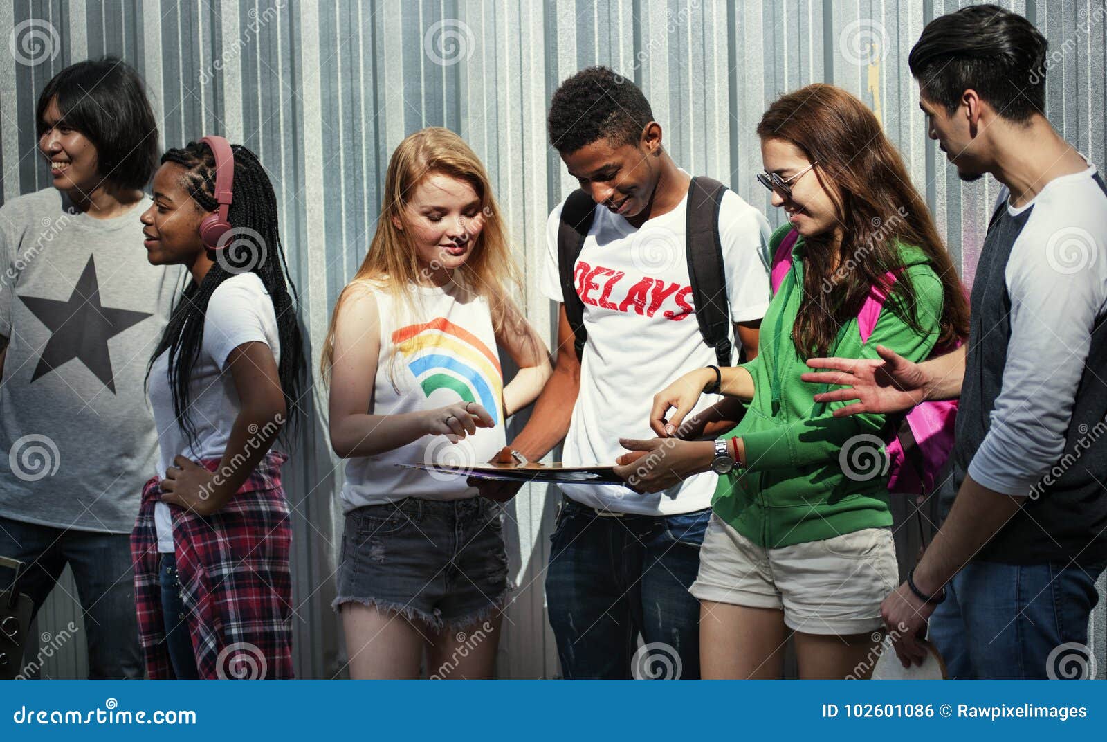 Young Friends Hanging Out Together Stock Photo - Image of entertainment ...