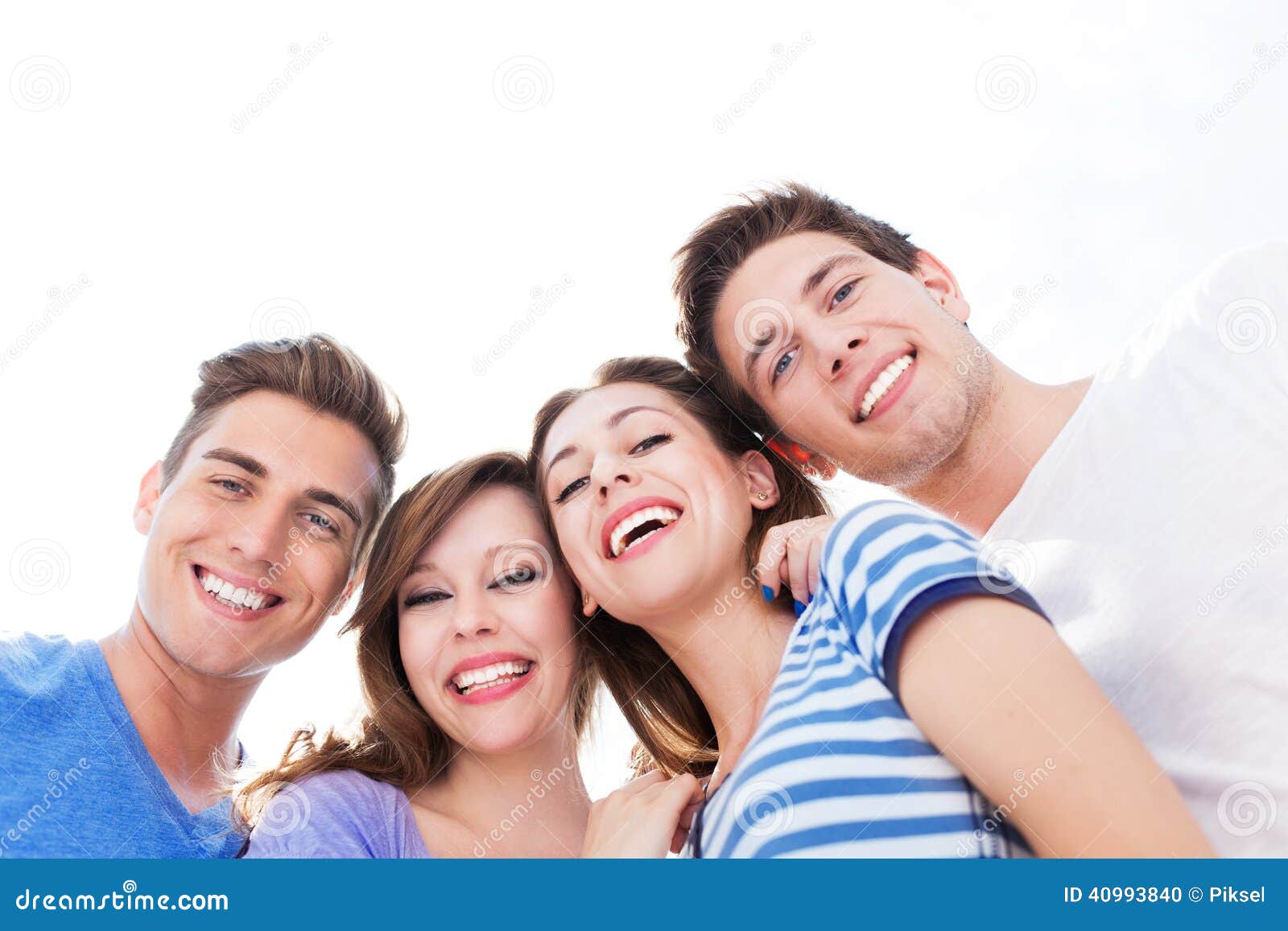 Young friends smiling stock photo. Image of girls, couple - 40993840