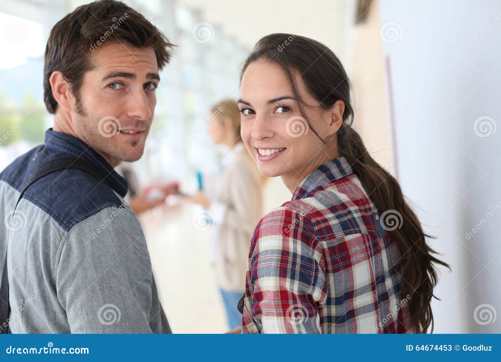 Young Friends at University Stock Image - Image of friends, standing ...