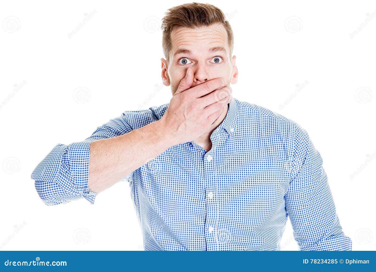 Young Frightened Man stock image. Image of good, eyes - 78234285
