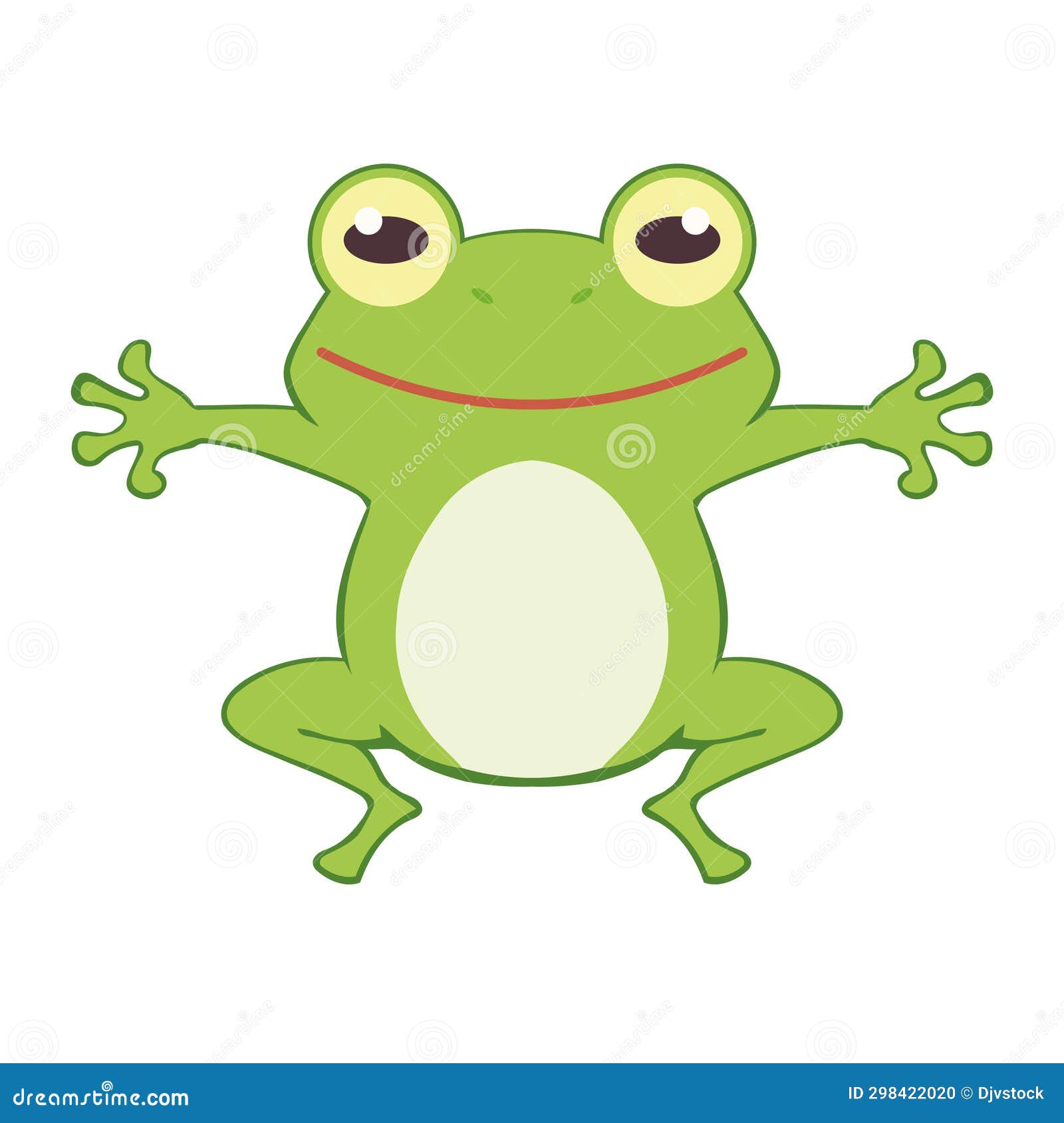 Young frog jumping stock vector. Illustration of amphibian - 298422020