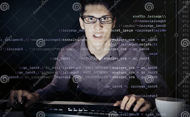 Young Frustrated Programmer Stock Image - Image of monitor, germany ...