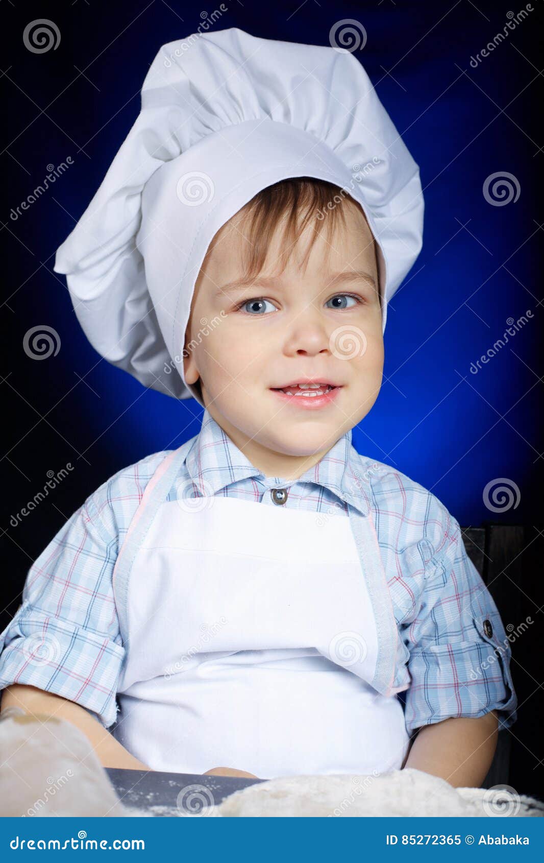 Young Funny Cook with Kitchenware Stock Image - Image of childhood ...
