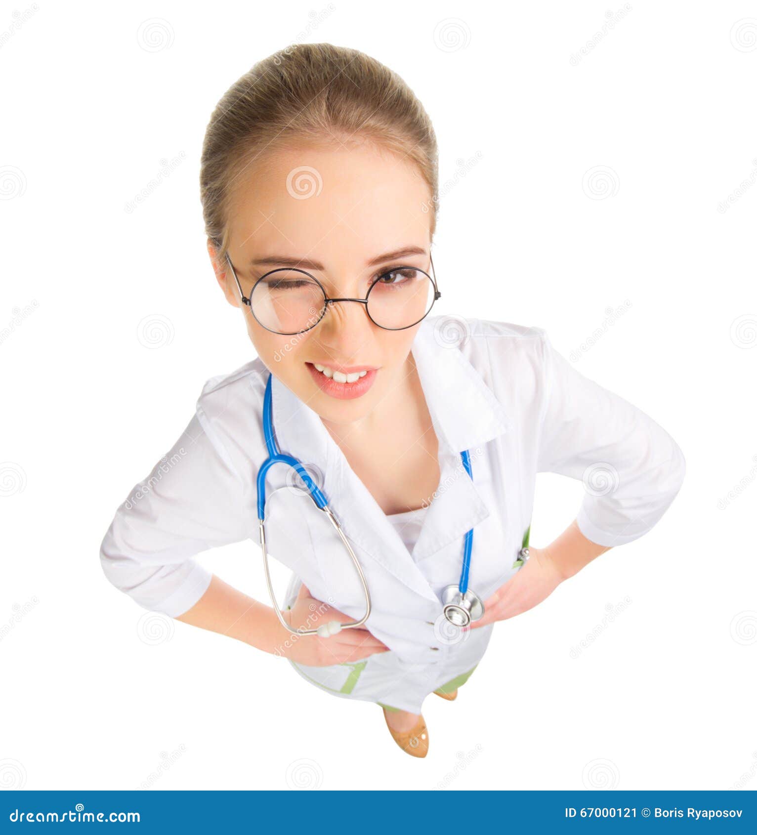 Young Funny Doctor Isolated Stock Image - Image of professional ...