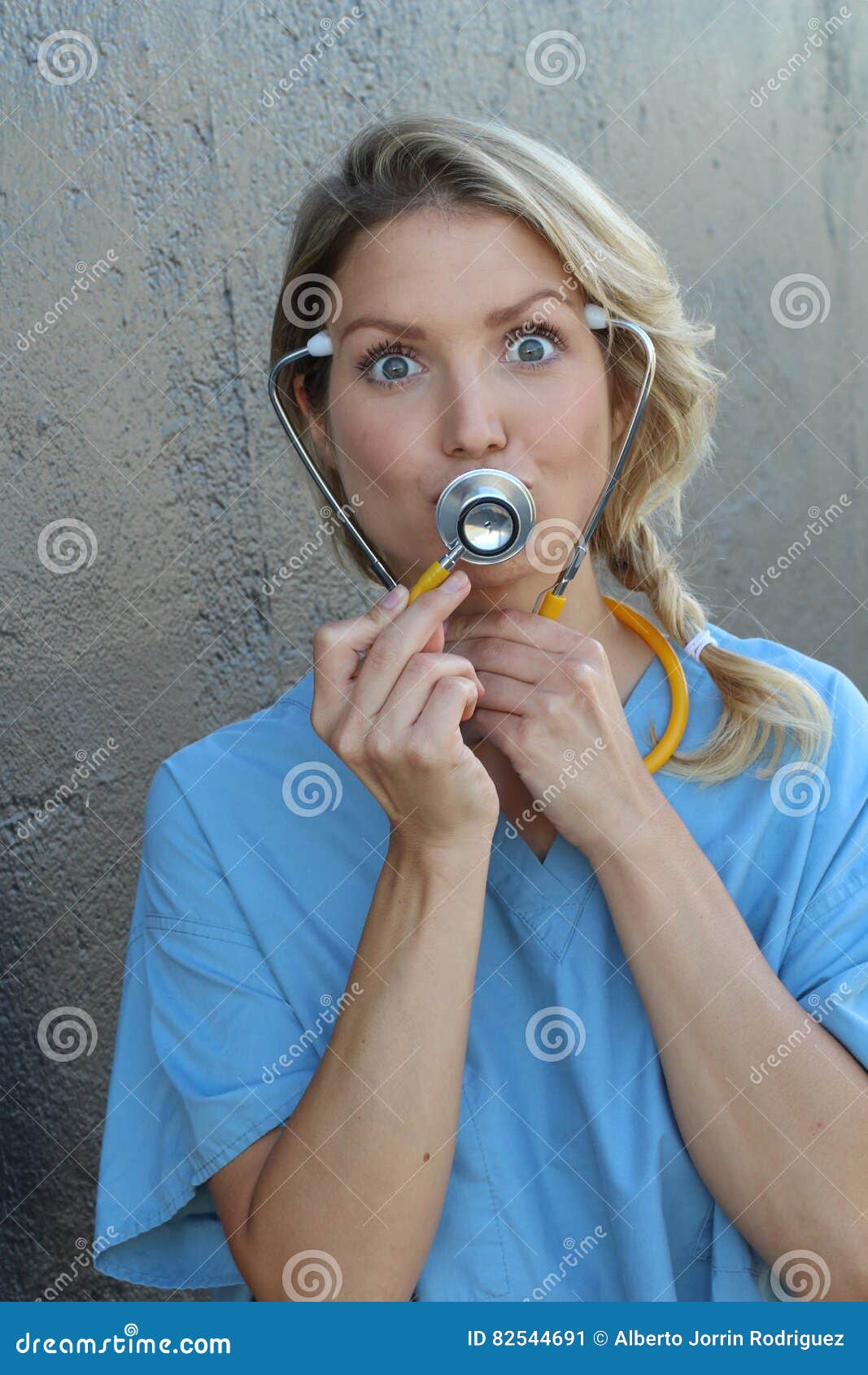 Young Funny Doctor Making a Funny Face Stock Image - Image of doctor ...