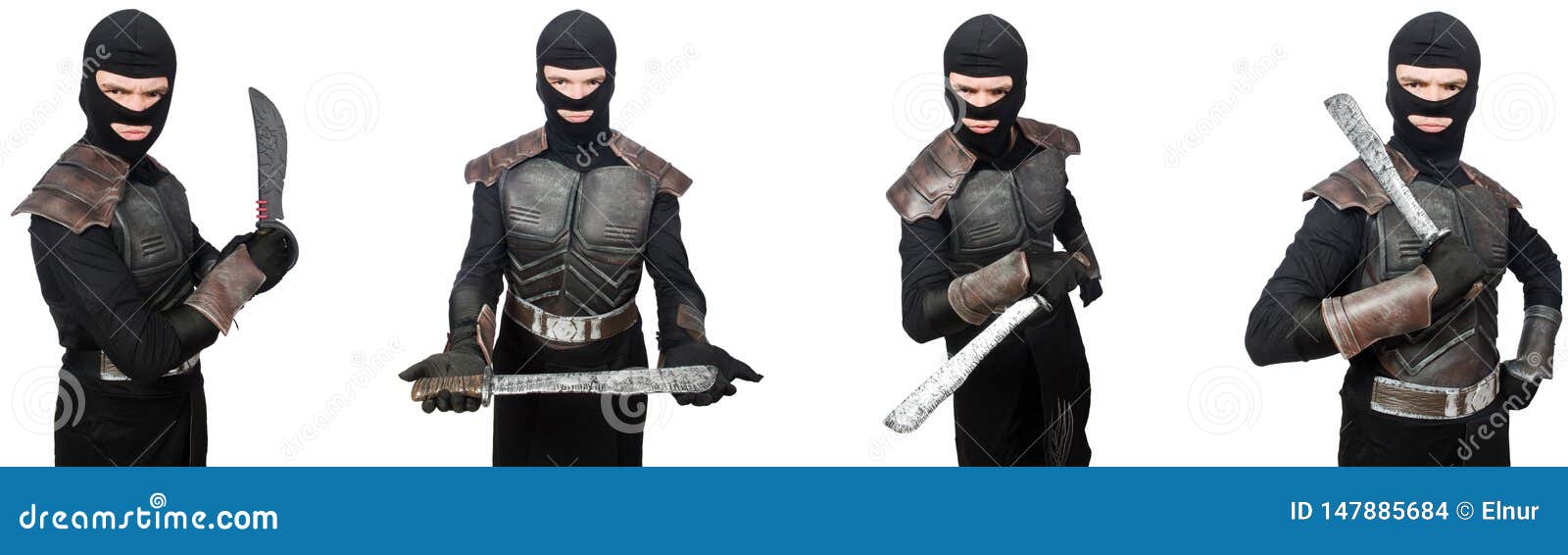The Young Funny Man in Armour Suit Stock Photo - Image of comic, knight ...