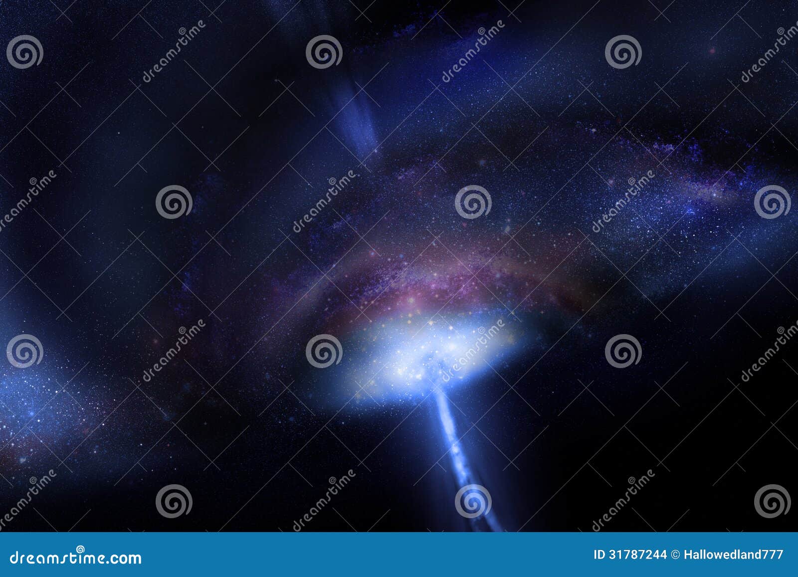 Young galaxy - Quazar stock illustration. Illustration of fantasy ...