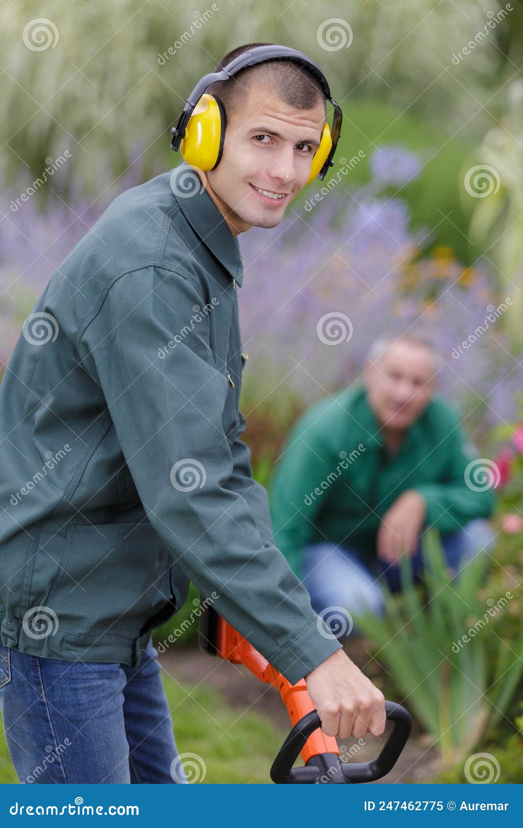 Young Gardener Posing and Smiling while Working Stock Image - Image of ...