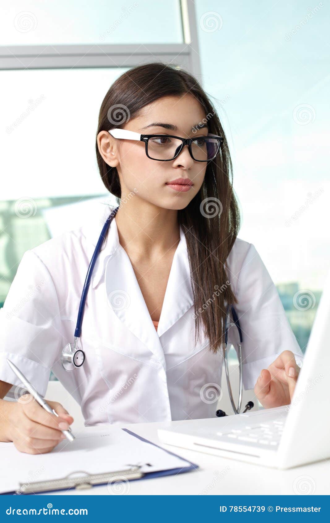 Young general practitioner stock image. Image of girl - 78554739