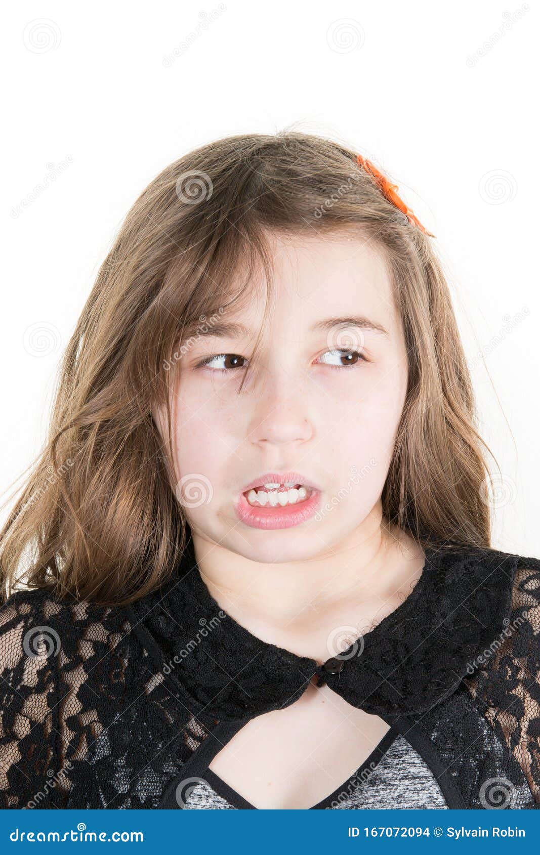 Young Girl is Afraid of Fear Stock Photo - Image of afraid, hair: 167072094