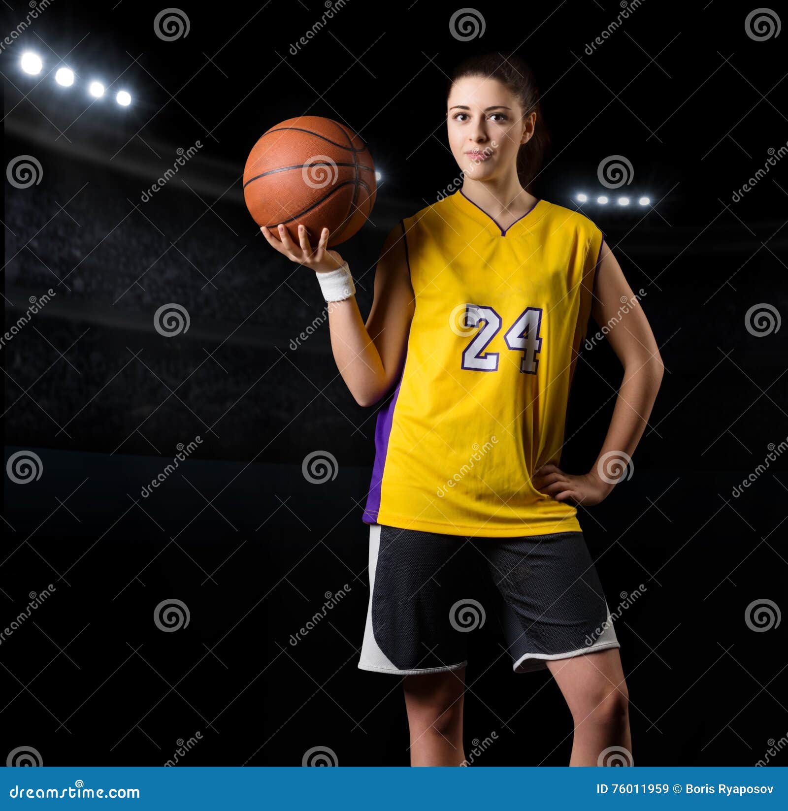 Young Girl Basketball Player Stock Image - Image of healthy, girl: 76011959