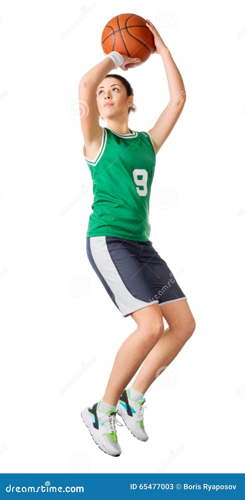 Young Girl Basketball Player Stock Image - Image of competition, female ...