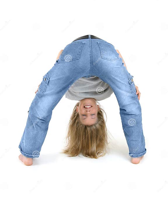 Young Girl - Bending stock image. Image of ability, female - 145927