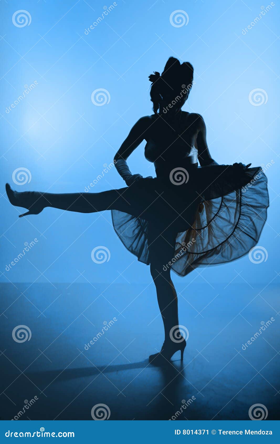 Young Girl Burlesque Dancer Silhouette Stock Image - Image of lady ...