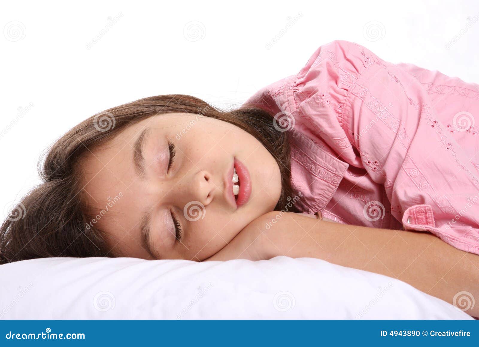 Young Girl / Child Sleeping Stock Photo - Image of child, adolescent ...