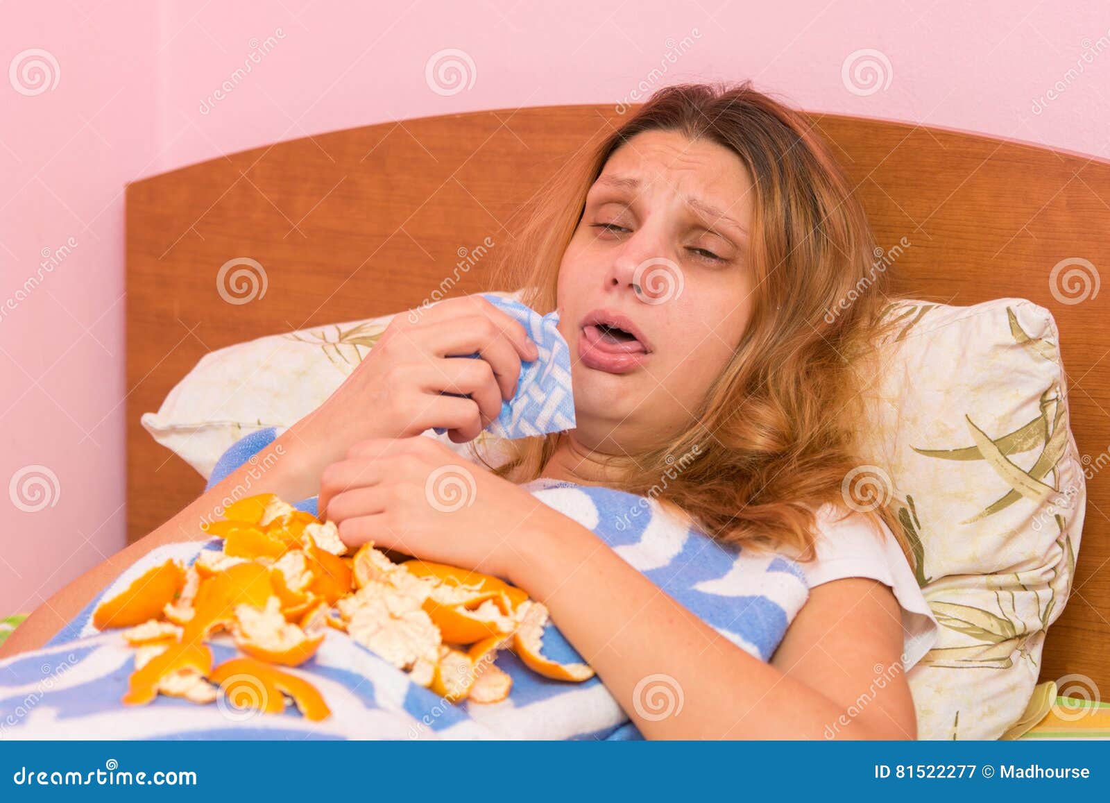 Young Girl Coughing Heavily Stock Image - Image of acute, quarantine ...