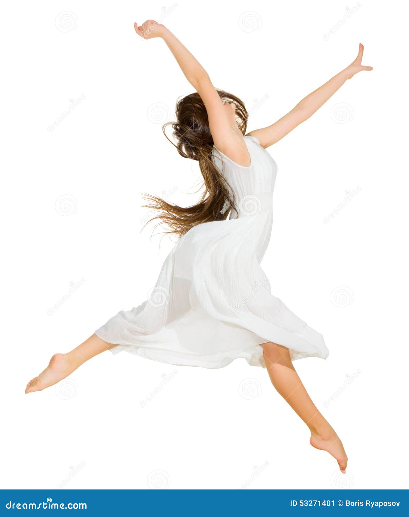 Young girl dancer isolated stock image. Image of glamour - 53271401