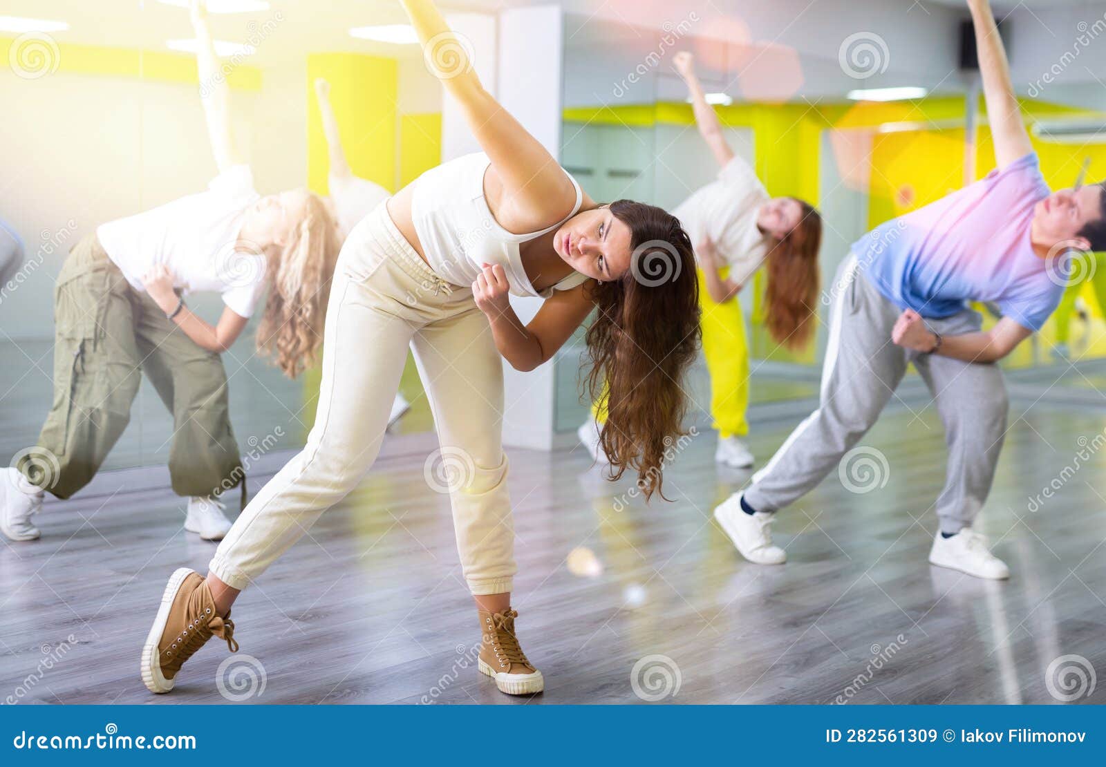 Young Girl Dancing Modern Dance in Studio Stock Image - Image of ... Young Girl Dancing Modern Dance in Studio Stock Image - Image of ...
