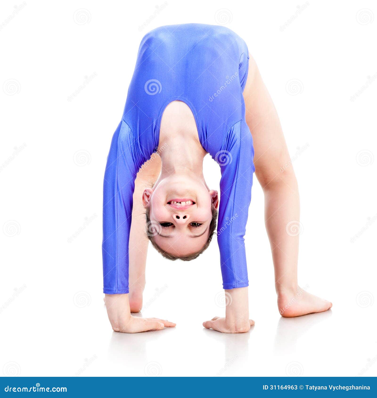 Young Girl Doing Gymnastics Stock Image - Image of girl, hands: 31164963