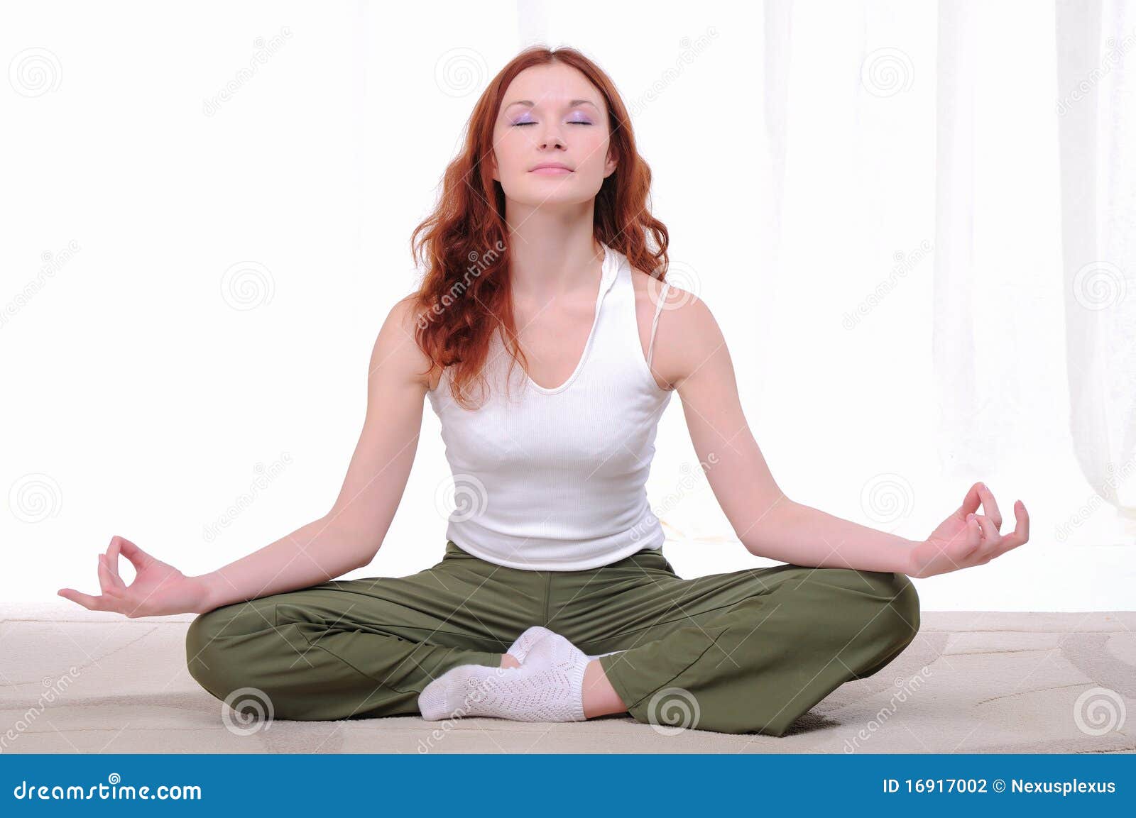 Young Girl Doing Yoga Exercises Stock Photo - Image of figure, girl ...