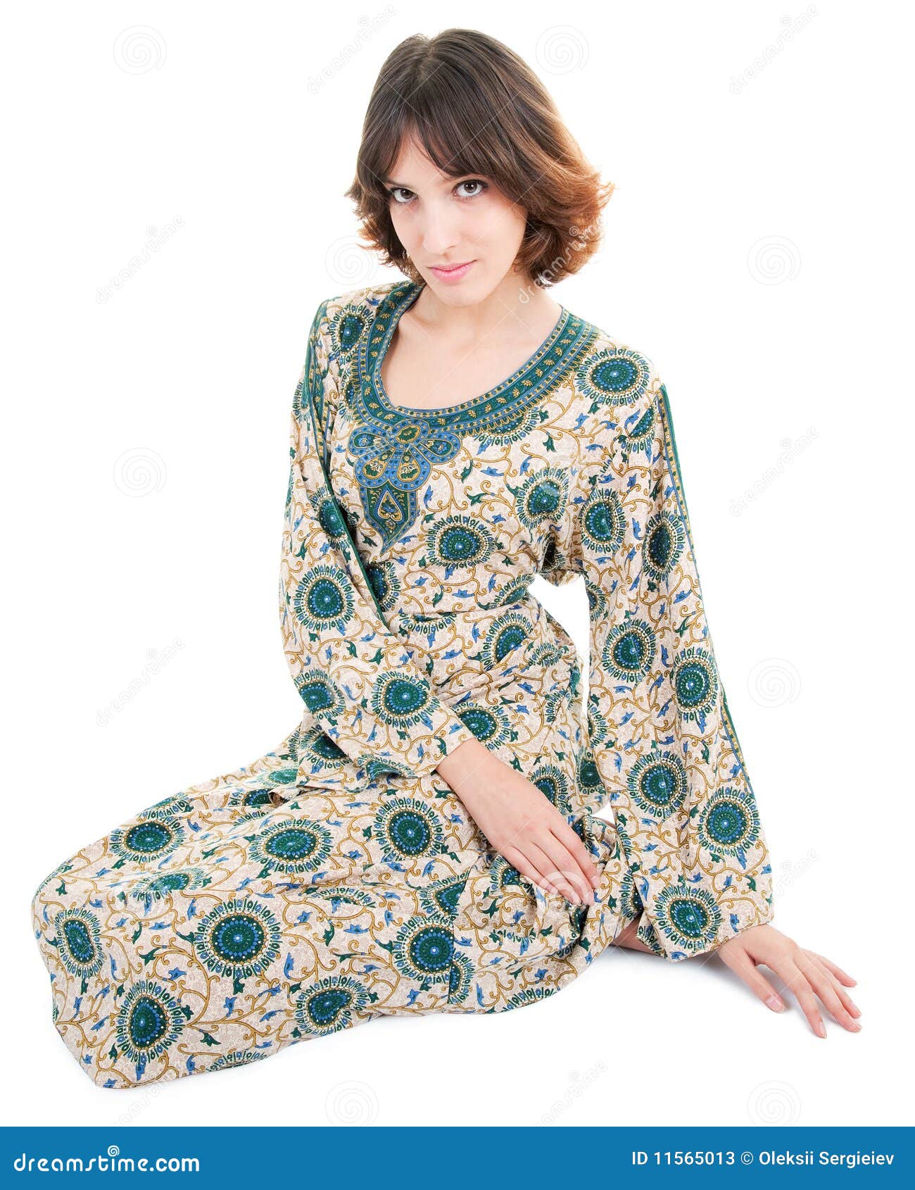 Young Girl in Eastern Dress Stock Image - Image of east, grace: 11565013